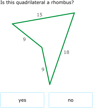 IXL - Identify rhombuses (5th class maths practice)
