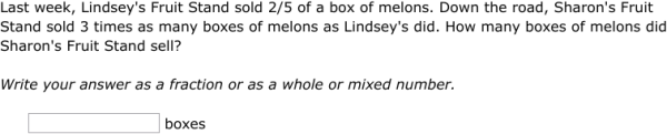 IXL - Add, subtract or multiply two fractions: word problems (6th class ...