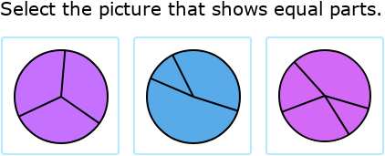 IXL - Equal parts (Senior infants maths practice)