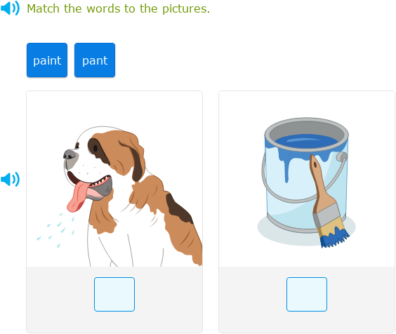 IXL - Match the short a and long a words to pictures (2nd class English ...