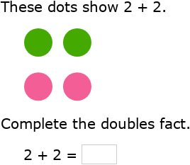 IXL - Add doubles with models (1st class maths practice)