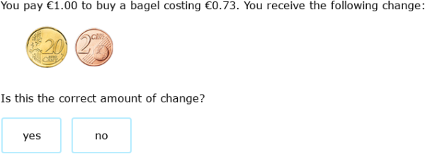 IXL - Make change (2nd class maths practice)