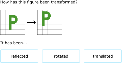 IXL - Reflection, rotation and translation (3rd class maths practice)