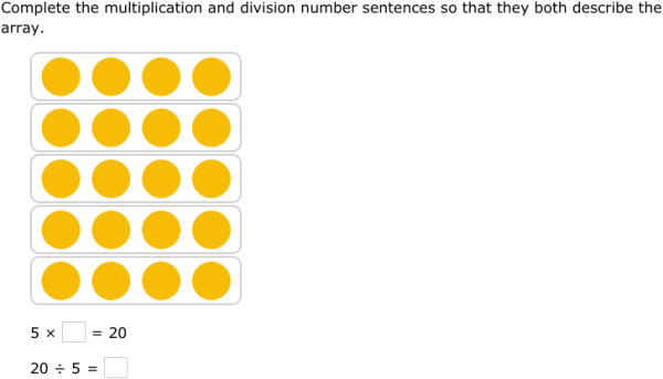 IXL - Relate multiplication and division for arrays (3rd class maths ...
