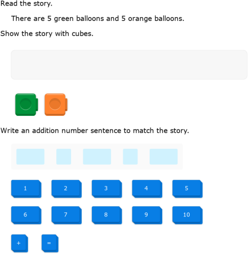IXL - Model and write addition sentences for word problems - sums up to ...