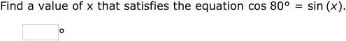 IXL - Complementary angle identities (5th year maths practice)