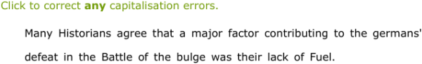 IXL - Correct capitalisation errors (2nd year English practice)