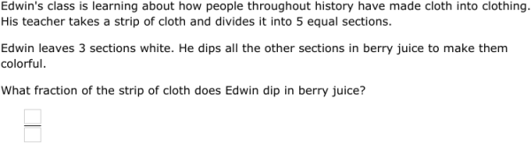 IXL - Understanding fractions: word problems (6th class maths practice)