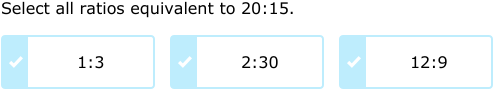IXL - Identify equivalent ratios (5th class maths practice)
