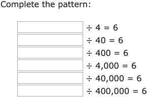 IXL - Division patterns with zeros (6th class maths practice)