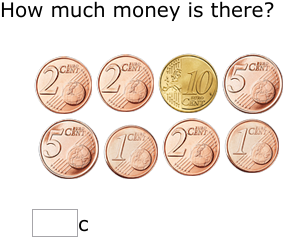 IXL - Count 1c, 2c, 5c and 10c coins (1st class maths practice)