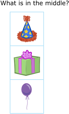 IXL - Top, middle and bottom (Junior infants maths practice)