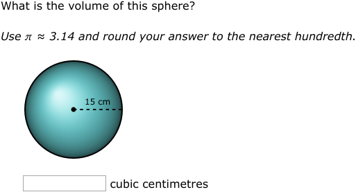 IXL - Surface area and volume of spheres (Transition year maths practice)