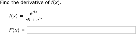 IXL - Find derivatives using the quotient rule I (6th year maths practice)