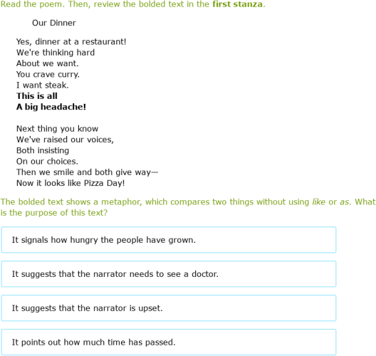 IXL - Read poetry (4th class English practice)