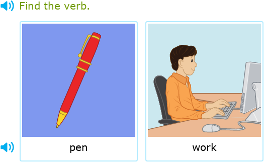 IXL - Find the action verb with images (Senior infants English practice)