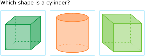 IXL - Cylinders (Junior infants maths practice)