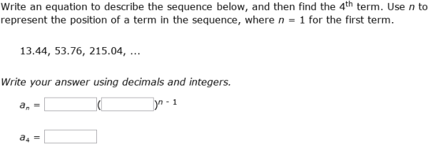 IXL - Write a formula for a geometric sequence (5th year maths practice)