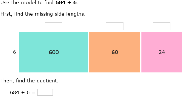IXL - Divide 3-digit numbers by 1-digit numbers using area models (4th ...