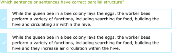 IXL - Identify sentences with parallel structure (6th year English ...