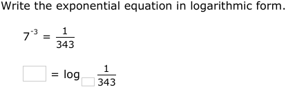 IXL - Convert between exponential and logarithmic form: rational bases ...