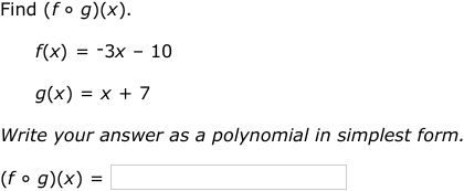 IXL - Composition of linear functions: find an equation (5th year maths practice)