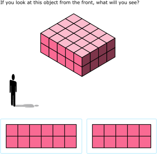 IXL - Front, side and top view (1st year maths practice)