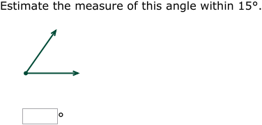 IXL - Estimate angle measurements (6th class maths practice)