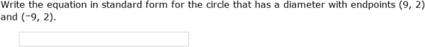 IXL - Write equations of circles in standard form using properties (6th year maths practice)