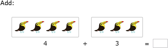 IXL - Add with pictures - sums up to 10 (1st class maths practice)