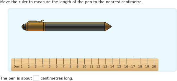 IXL - Measure using a ruler (2nd class maths practice)