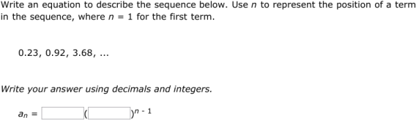 IXL - Write variable expressions for geometric sequences (Transition year maths practice)