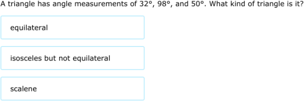 IXL - Classify triangles (5th class maths practice)