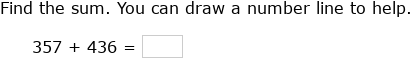 IXL - Use number lines to add three-digit numbers (3rd class maths ...