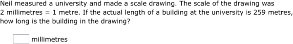 IXL - Scale drawings: word problems (1st year maths practice)