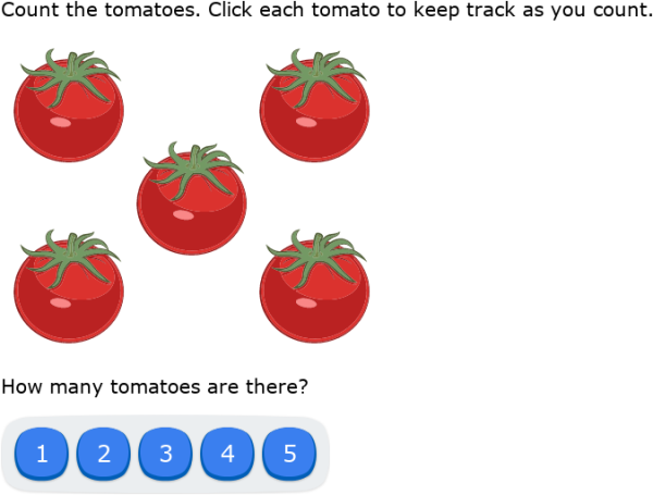IXL - Learn to count - up to 5 (Junior infants maths practice)