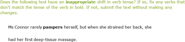 IXL - Identify and correct inappropriate shifts in verb tense ...