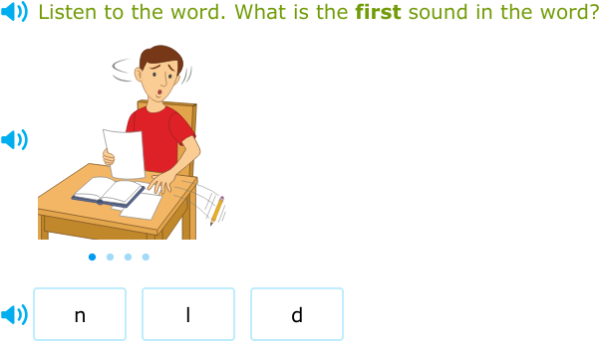 IXL - Identify each sound in a word (1st class English practice)