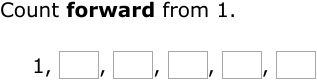 IXL - Count forward and backward - up to 10 (Senior infants maths practice)