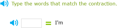 IXL - Form pronoun-verb contractions (2nd class English practice)