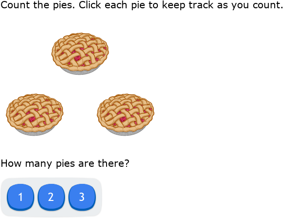 IXL - Learn to count - up to 3 (Junior infants maths practice)