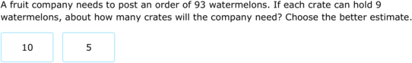 IXL - Estimate quotients: word problems (3rd class maths practice)