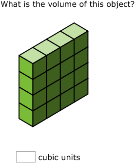 IXL - Volume of figures made of unit cubes (5th class maths practice)