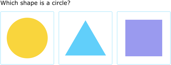 IXL - Circles (Junior infants maths practice)