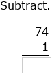 IXL - Subtract a one-digit number from a two-digit number - without ...