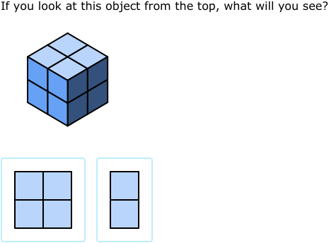 IXL - Front, side and top view (6th class maths practice)