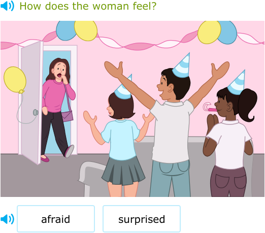 IXL - Which feeling matches the picture? (Junior infants English practice)