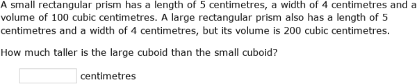 IXL - Volume of cubes and rectangular prisms: word problems (6th class ...