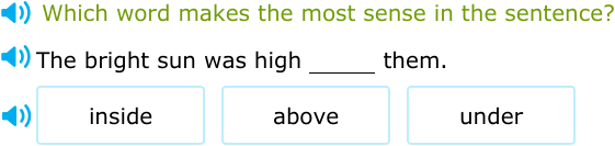 IXL - Select the best preposition to complete the sentence (1st class ...