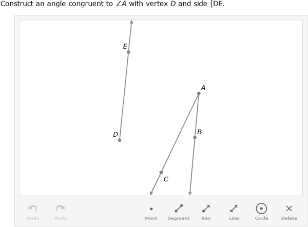 IXL - Construct a congruent angle (Transition year maths practice)